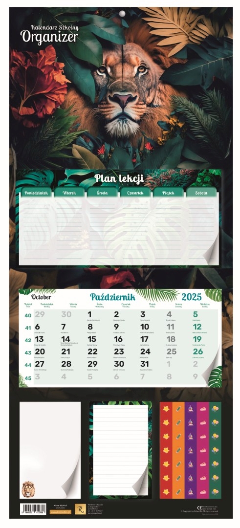 Kalendarz szkolny organizer 2025/2026 | Dadada.pl